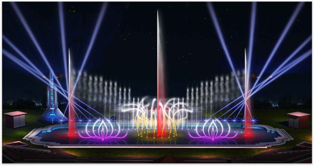 Multimedia Laser and Fountain Show | GCSC